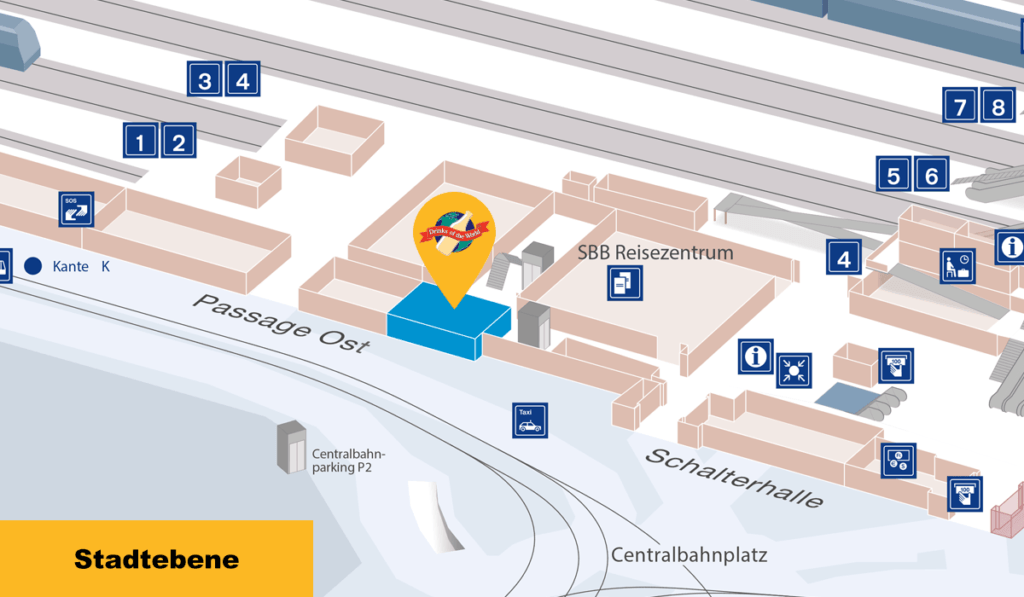 Bahnhof Basel - Drinks of the World